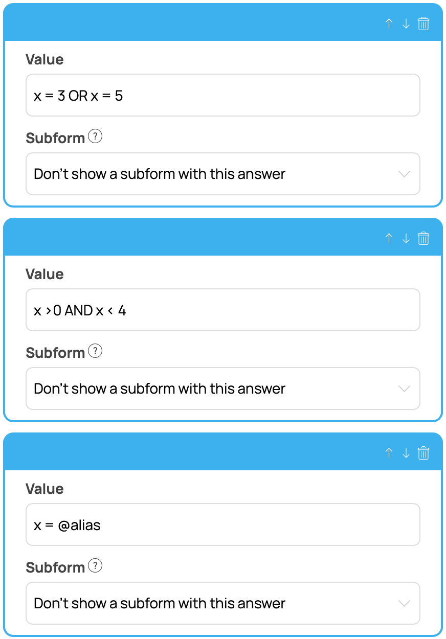 Manage dependencies through subforms