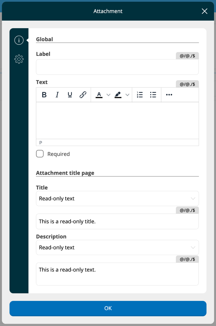 How do the attachment elements work?